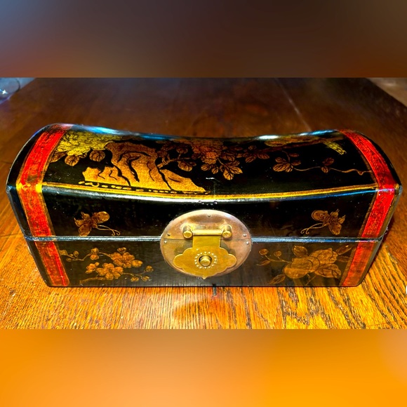 Storage & Organization | Japanese Pillow Box Money Box Lacquer Painted ...